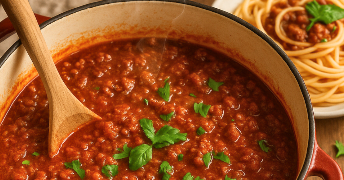 Dutch Oven Spaghetti Sauce - Dutch Oven Recipes by Lisa Jones